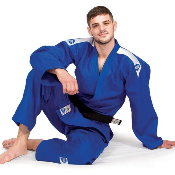 Judo Gi Suit "PROFESSIONAL" IJF Approved (Blue) for Competition – SAMBO Uniforms & MMA Equipment ...