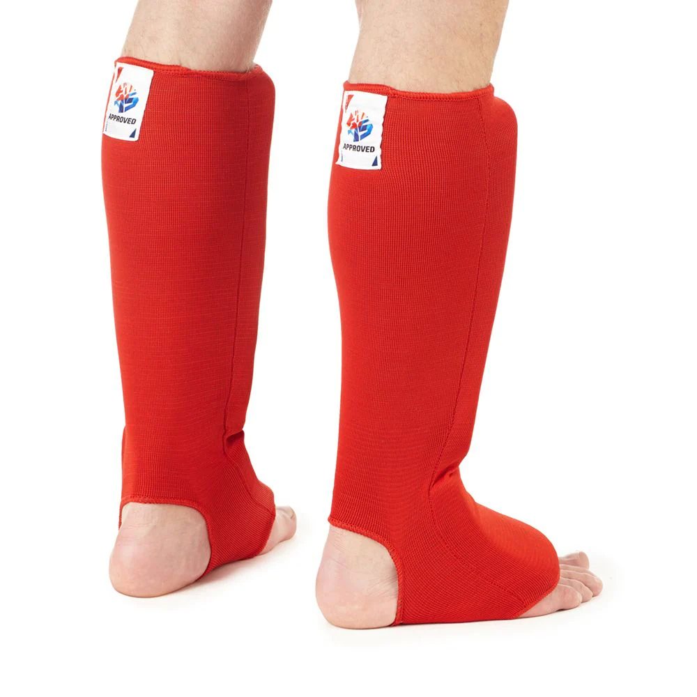 SAMBO Combat Fighting Instep Shin Guards FIAS Approved, Red – SAMBO ...