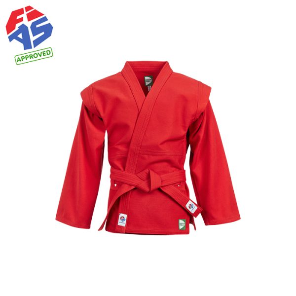 SAMBO Jacket Coat with Belt for Wrestling/Combat/Competition FIAS Appr ...